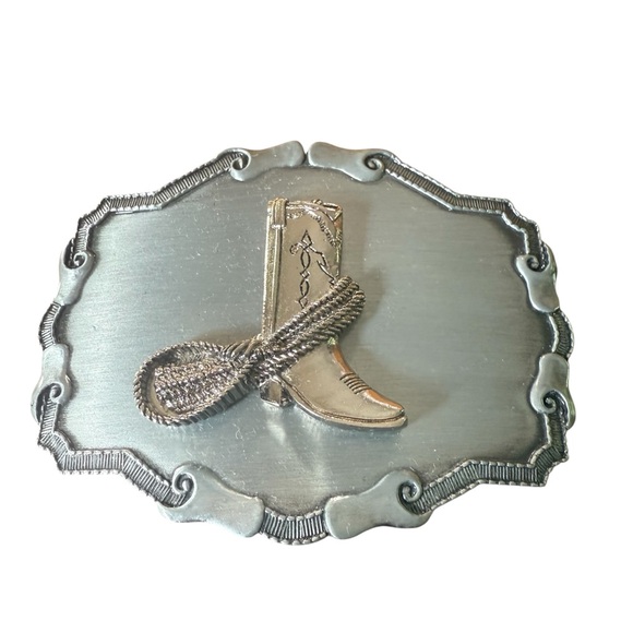 Vintage | Accessories | Vintage Western Cowboy Boot Belt Buckle Lasoo ...